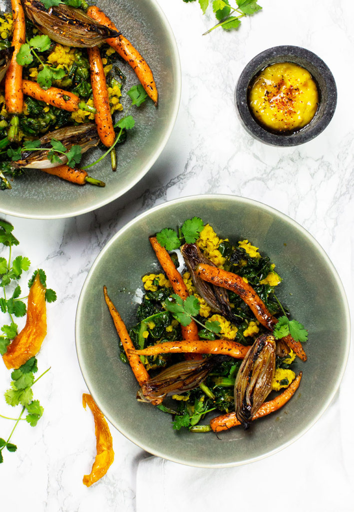 Red Lentil Salad with Kale & Mango Mayo | The Anti-Cancer Kitchen